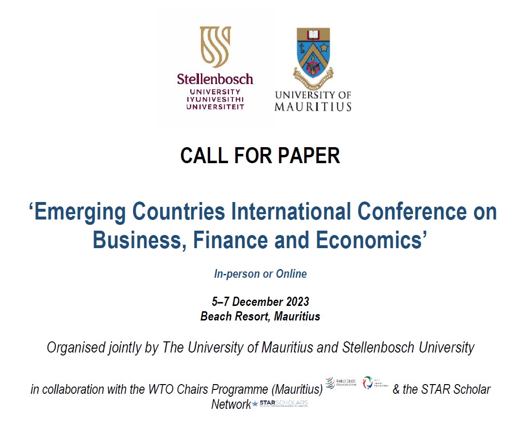 CALL FOR PAPERS: Emerging Countries International Conference on ...